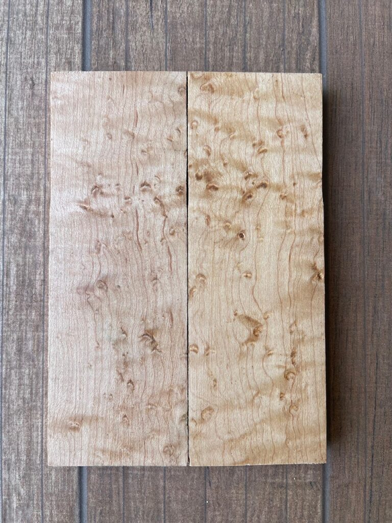 Cachas Maple ojo de pájaro (flameada) - MF01 - Maderas Exóticas
